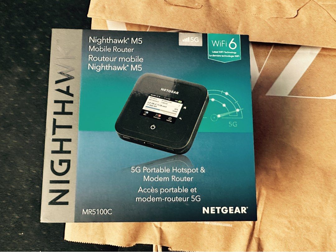 Rush Netgear Nighthawk M5 Ultrafast Portable WiFi 6 Router Openline ...