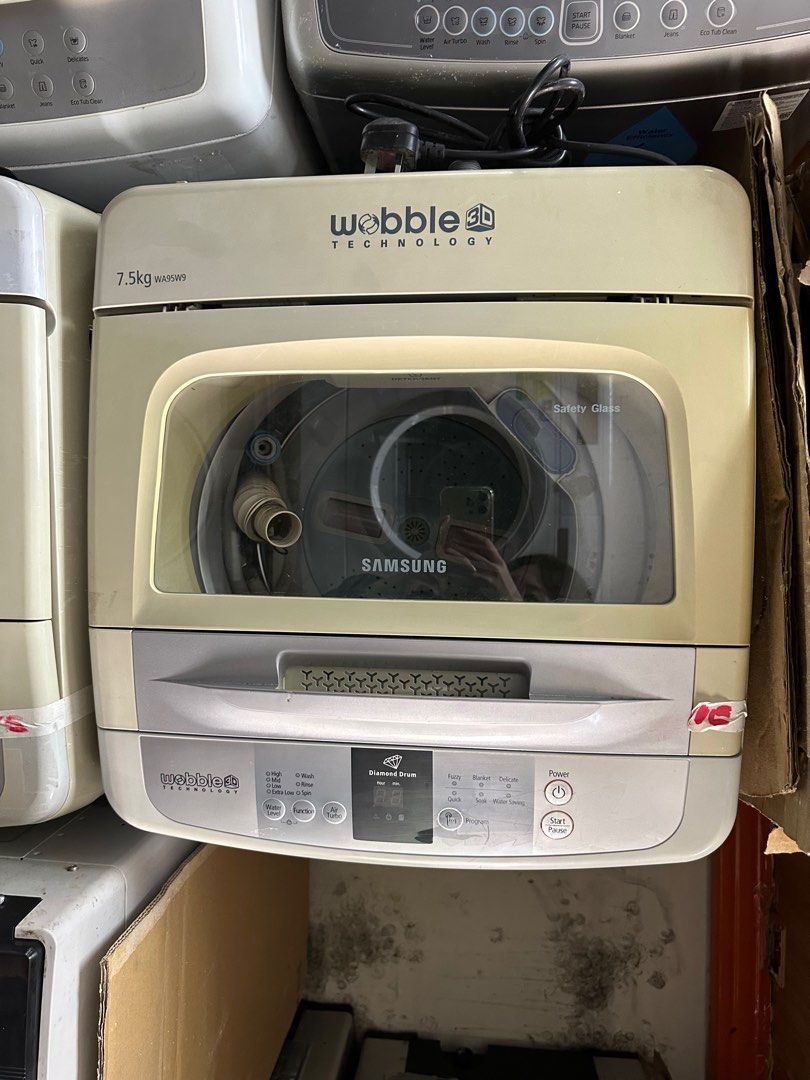 Samsung wobble 7.5kg top load washing machine, TV & Home Appliances ...