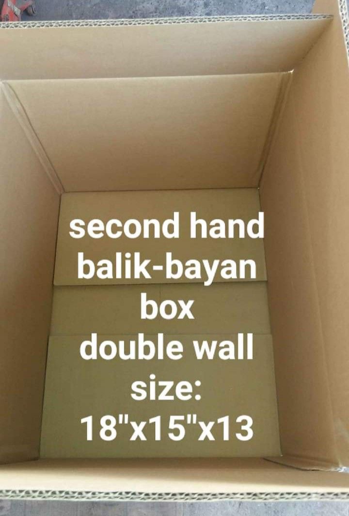 Second hand balik bayan box double wall and single wall always still ...
