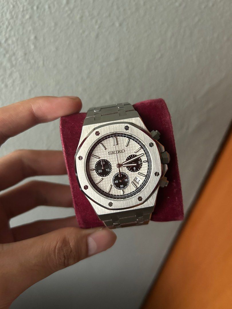 Seiko AP Royal Oak Mod chrono, Men's Fashion, Watches & Accessories ...