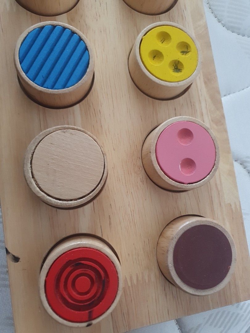 Sensory texture matching puzzle, Hobbies & Toys, Toys & Games on Carousell