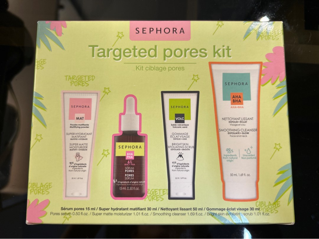 Sephora Targeted Pores Kit Skincare Set Travel Size , Beauty & Personal ...