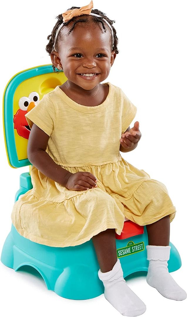 Sesame Street Elmo Hooray 3-in-1 Potty Chair, Babies & Kids, Bathing ...