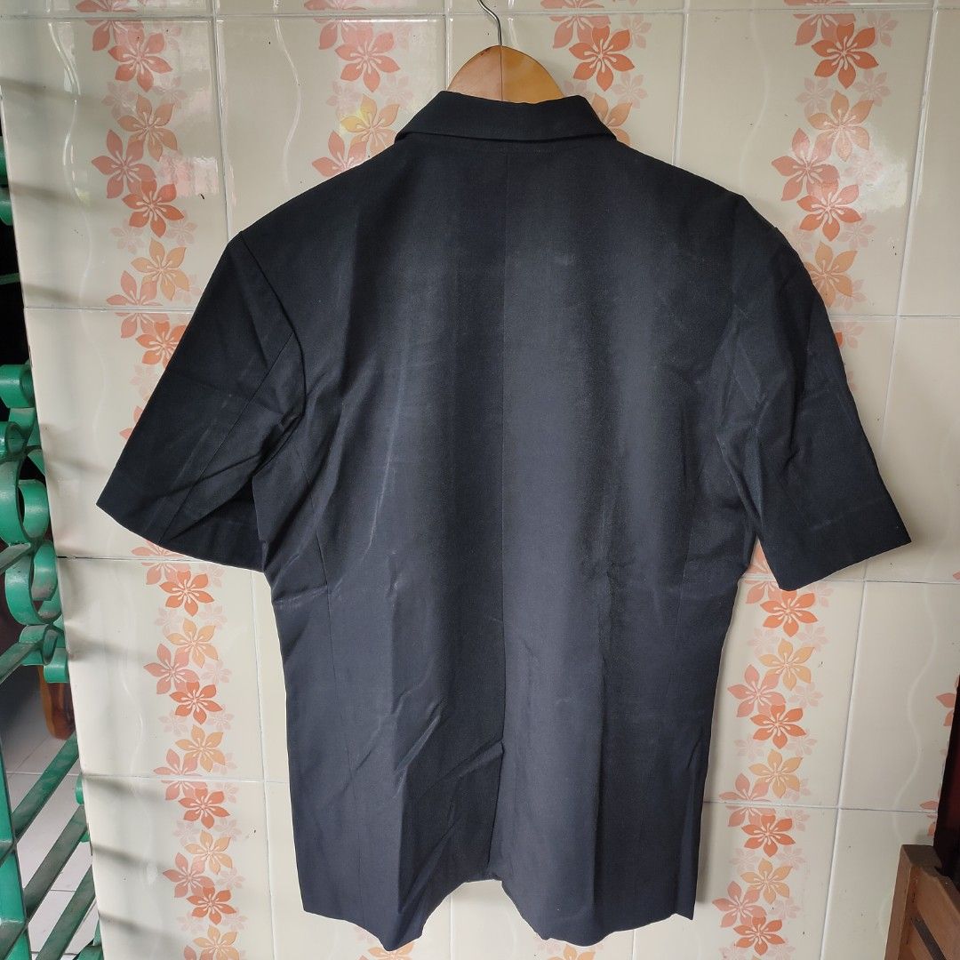 Setelan kemeja hitam celana panjang hitam kemeja kerja blazer kerja ...