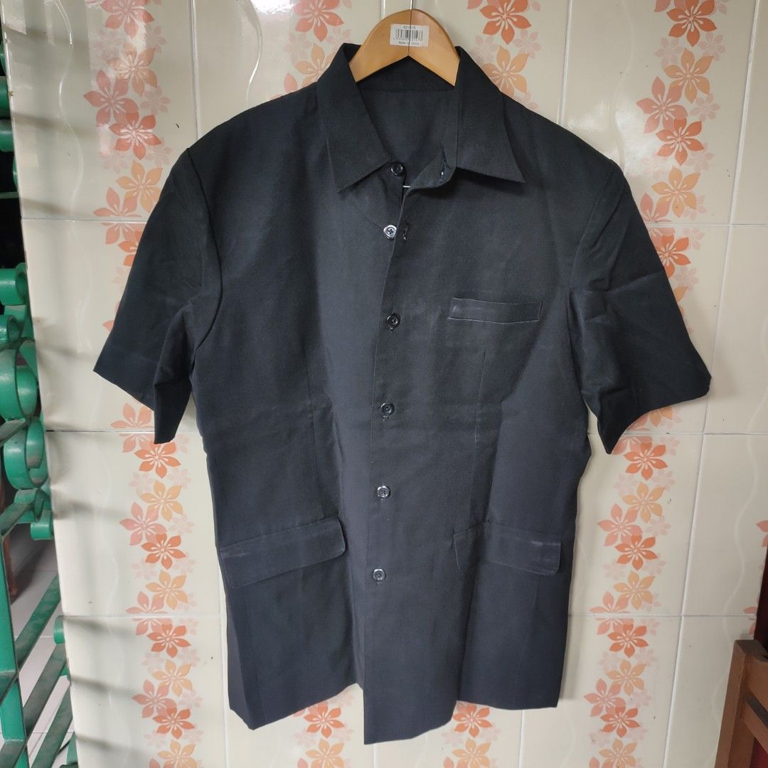 Setelan kemeja hitam celana panjang hitam kemeja kerja blazer kerja ...