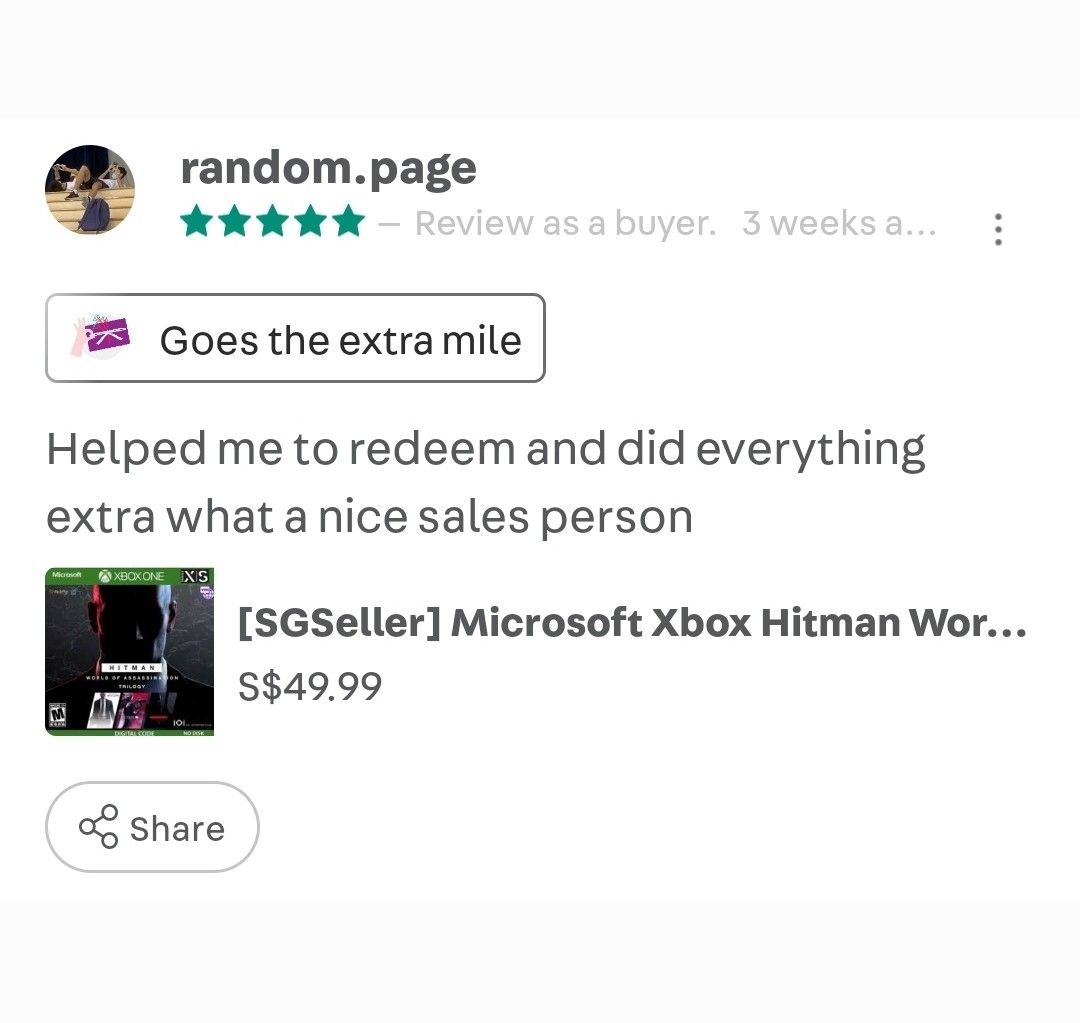 [SGSeller] Microsoft Xbox Hitman World of Assassination Trilogy 1 2 3 ...