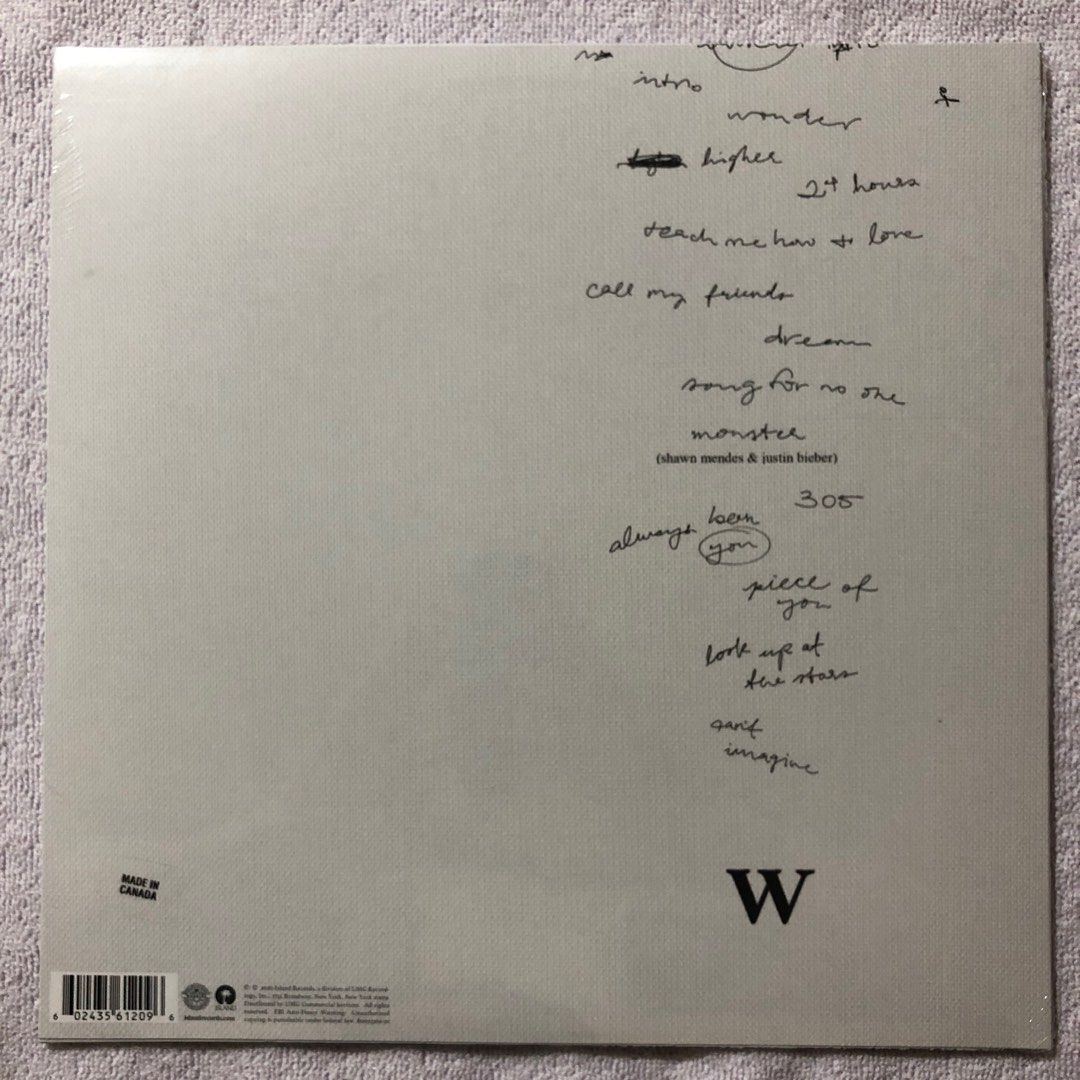 Shawn Mendes - Wonder (Vinyl LP) Sealed [Niall Horan Justin Bieber ...