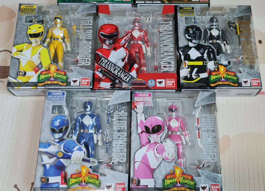 S.H.Figuarts MMPR Power Rangers Set MISB New Sealed, Hobbies & Toys ...