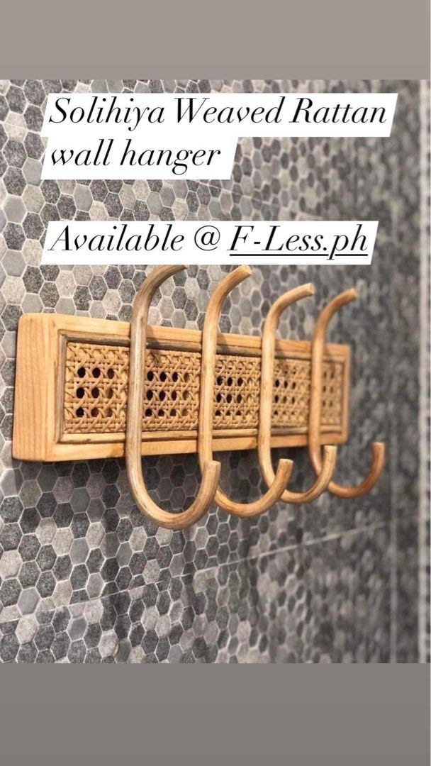 Solihiya Weaved rattan Wall hanger for Airbnb rooms and hotel ...
