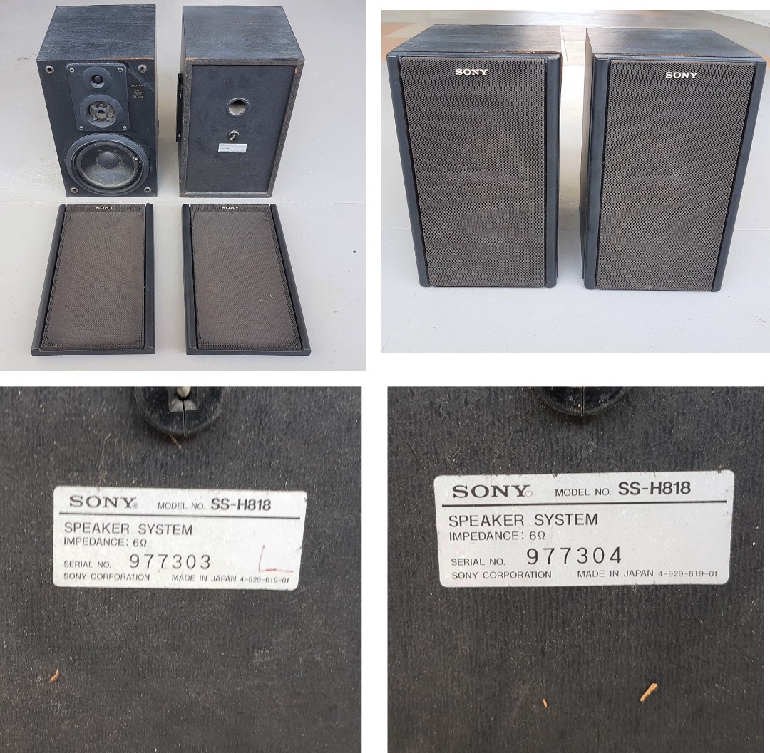 SONY Sound System, Model SS-H818, Made in JAPAN, 3-Ways SONY ...