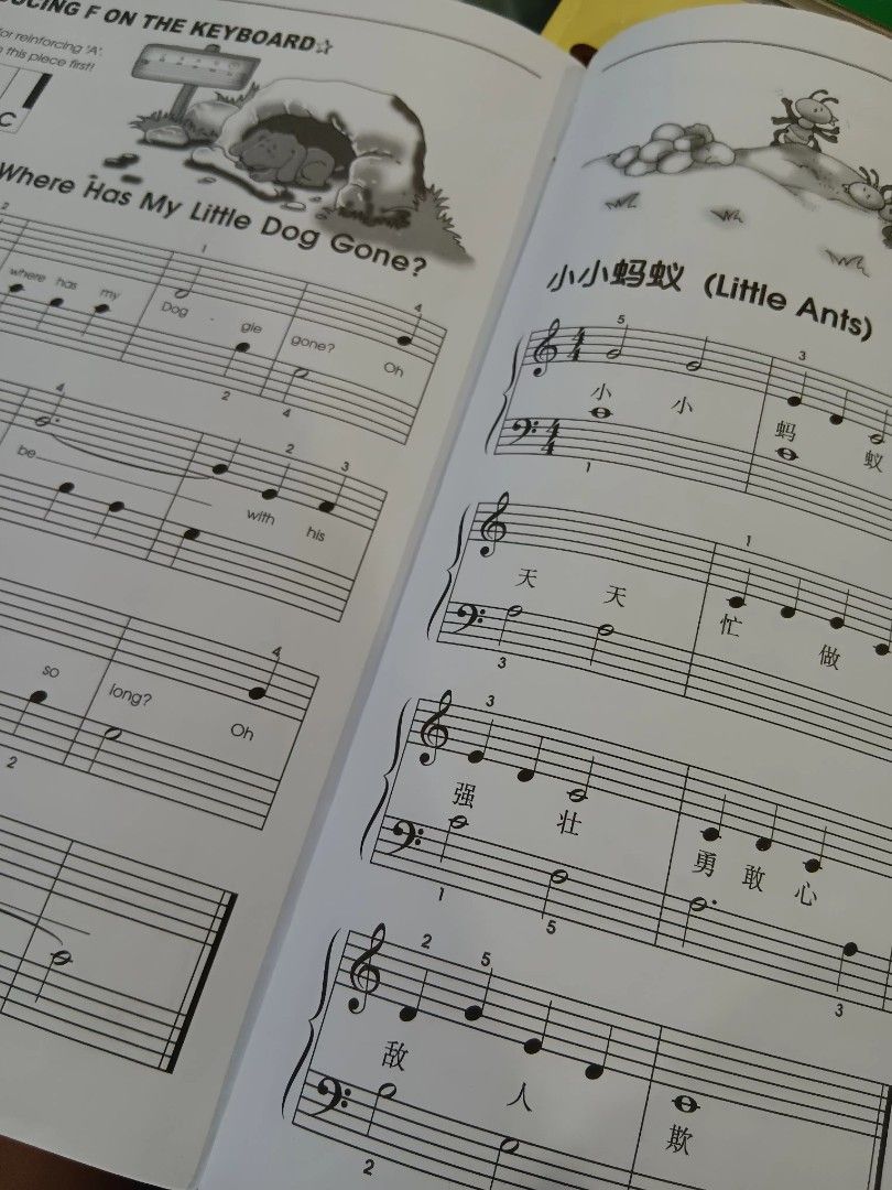 step by step piano book 1 and 2, Hobbies & Toys, Music & Media, Music ...