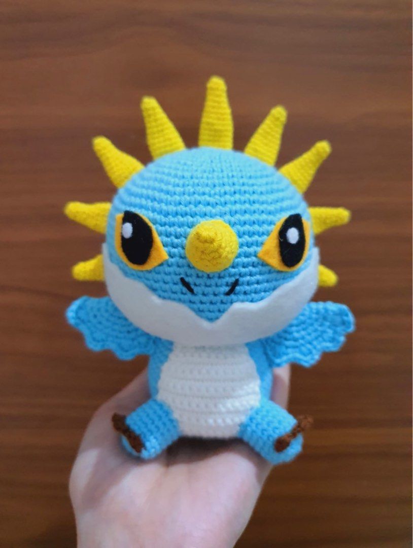 Stormfly How to Train Your Dragon Handmade Crochet Doll, Hobbies & Toys ...