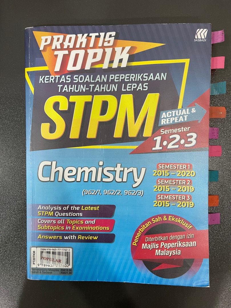 STPM Chemistry Past Year Questiom SEM 1-3, Hobbies & Toys, Books ...