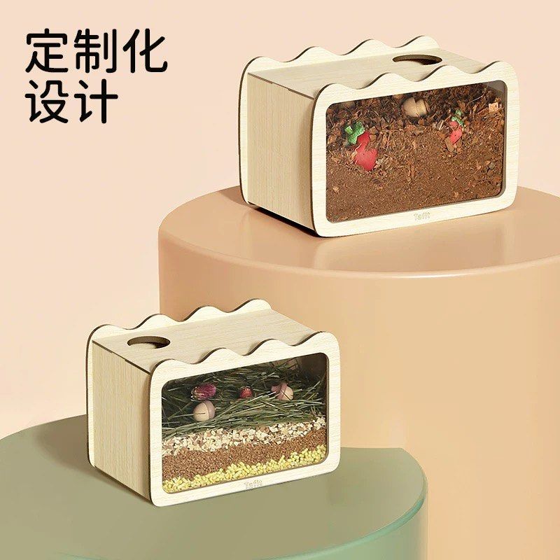 Tafit Wooden Burrow Box Hamster , Pet Supplies, Homes & Other Pet ...