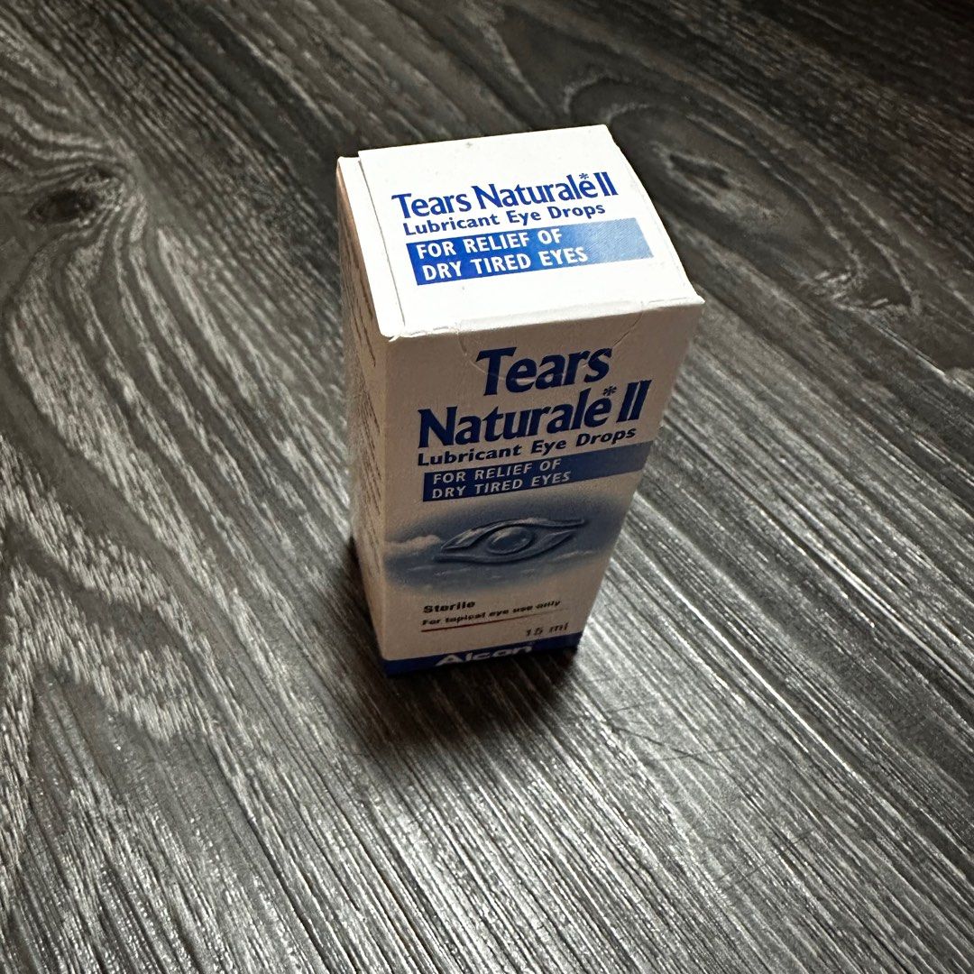 Tears Naturale II Lubricant Eye Drops Sterile for relief of dry tired ...