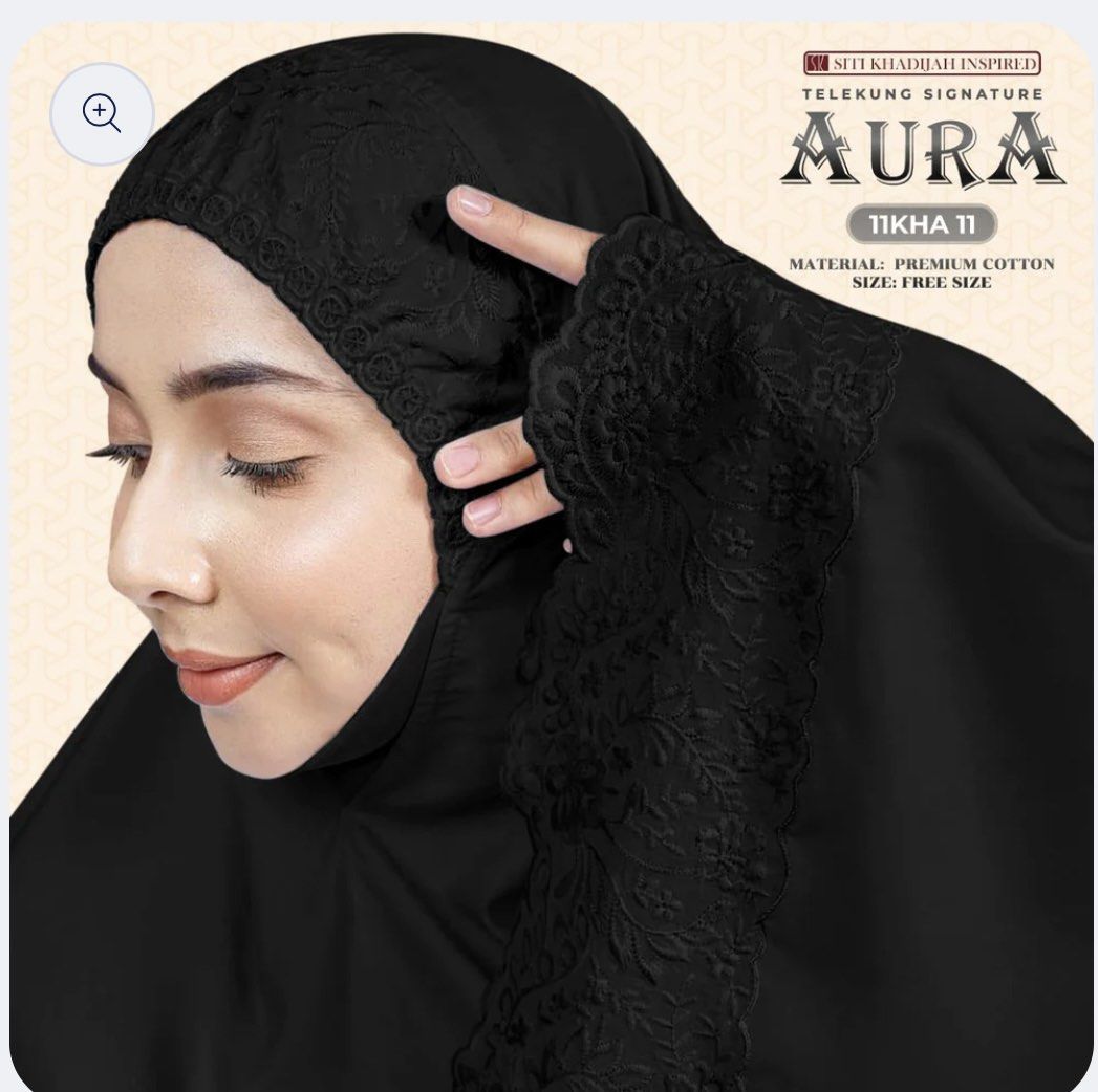 Telekung Cotton Premium Made in Vietnam Aura, Women's Fashion, Muslimah ...