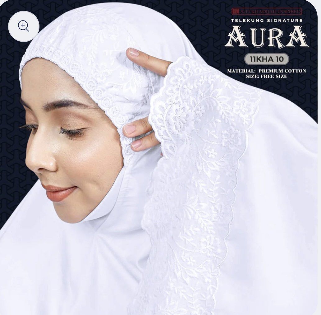 Telekung Cotton Premium Made in Vietnam Aura, Women's Fashion, Muslimah ...