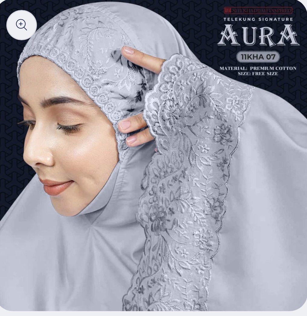 Telekung Cotton Premium Made in Vietnam Aura, Women's Fashion, Muslimah ...