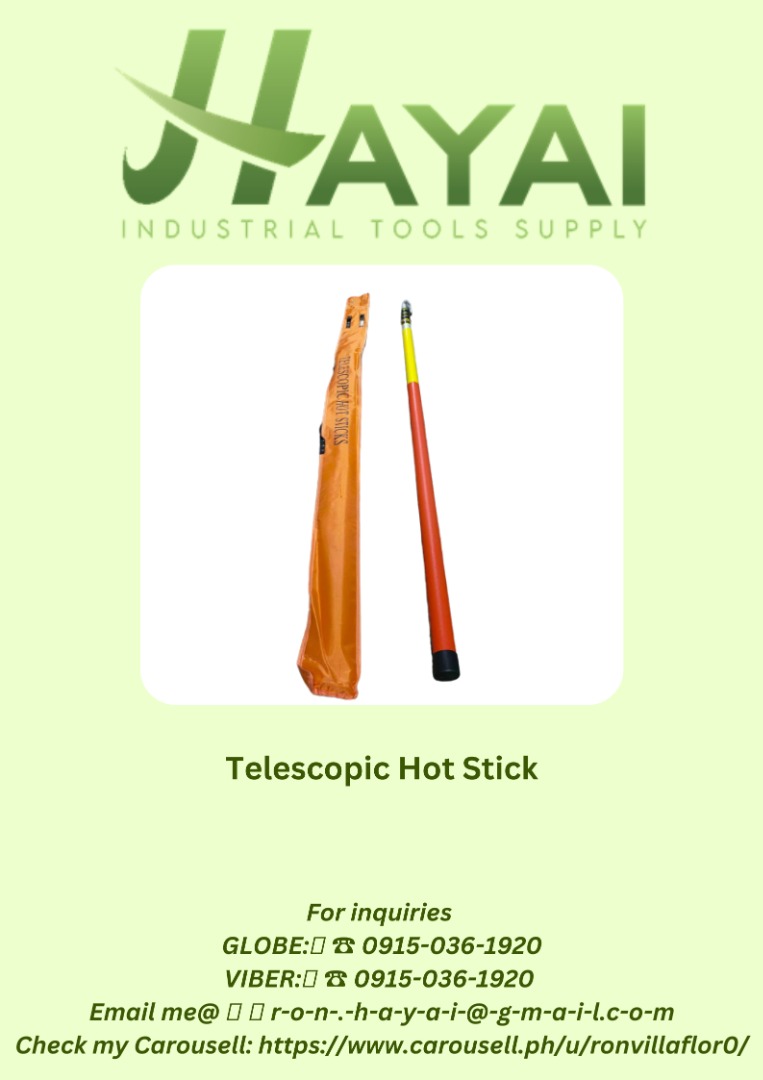 Telescopic Hot Stick, Commercial & Industrial, Construction Tools ...