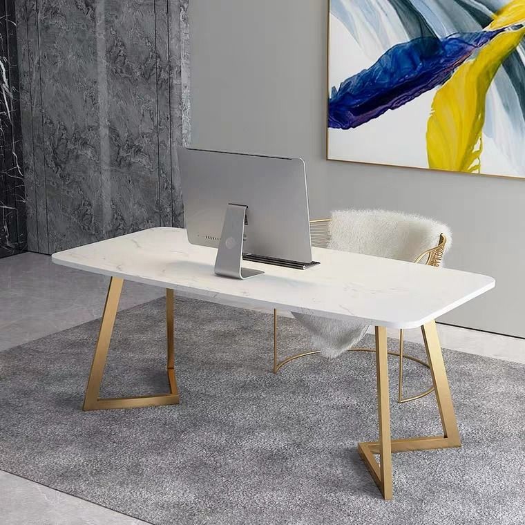 TEMPEST Contemporary Marble Study Table, Furniture & Home Living ...