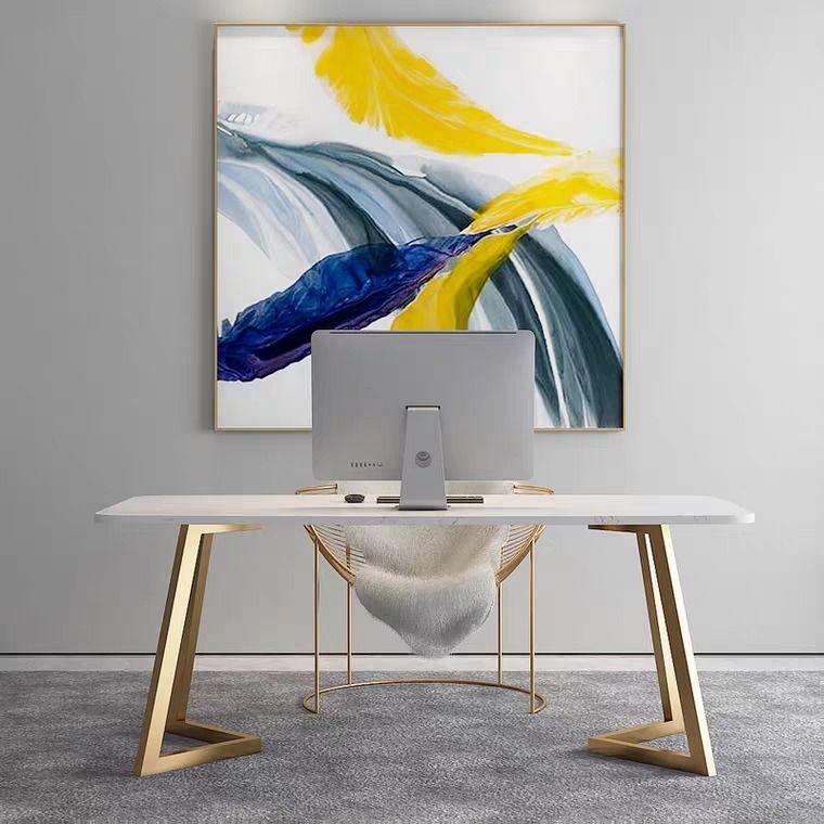 TEMPEST Contemporary Marble Study Table, Furniture & Home Living ...
