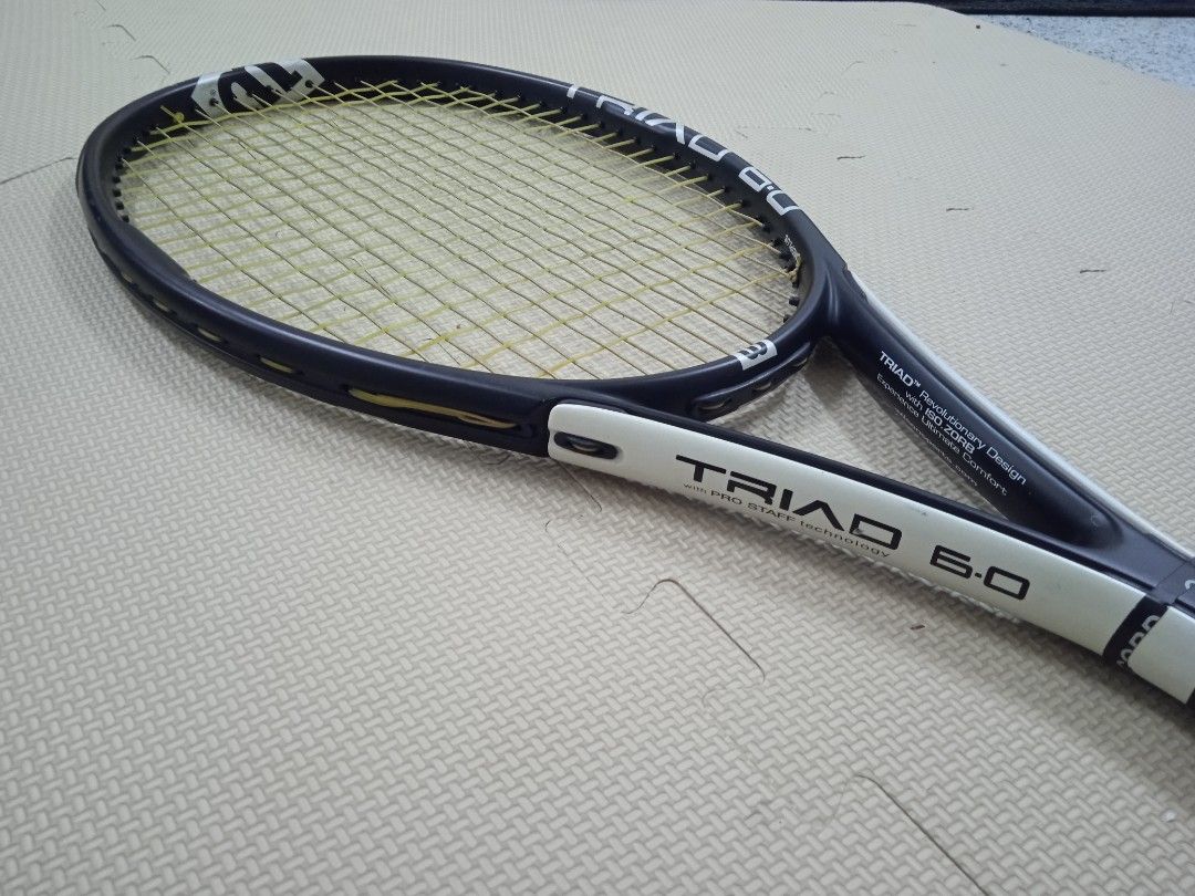 Tennis : Wilson TRIAD 6.0, Sports Equipment, Sports & Games, Racket & Ball Sports on Carousell