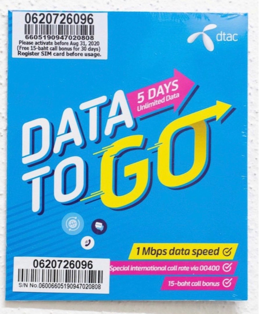 Thailand unlimited data 7 days, Mobile Phones & Gadgets, Mobile ...