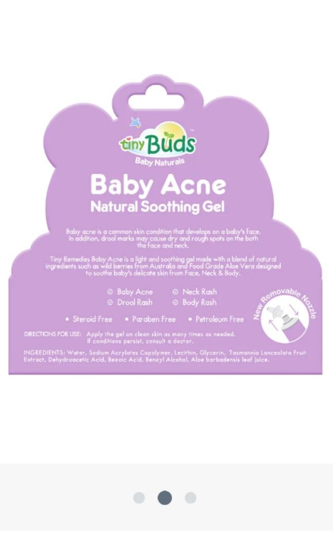 Tiny Buds Baby Acne Natural Soothing Gel, Babies & Kids, Bathing ...