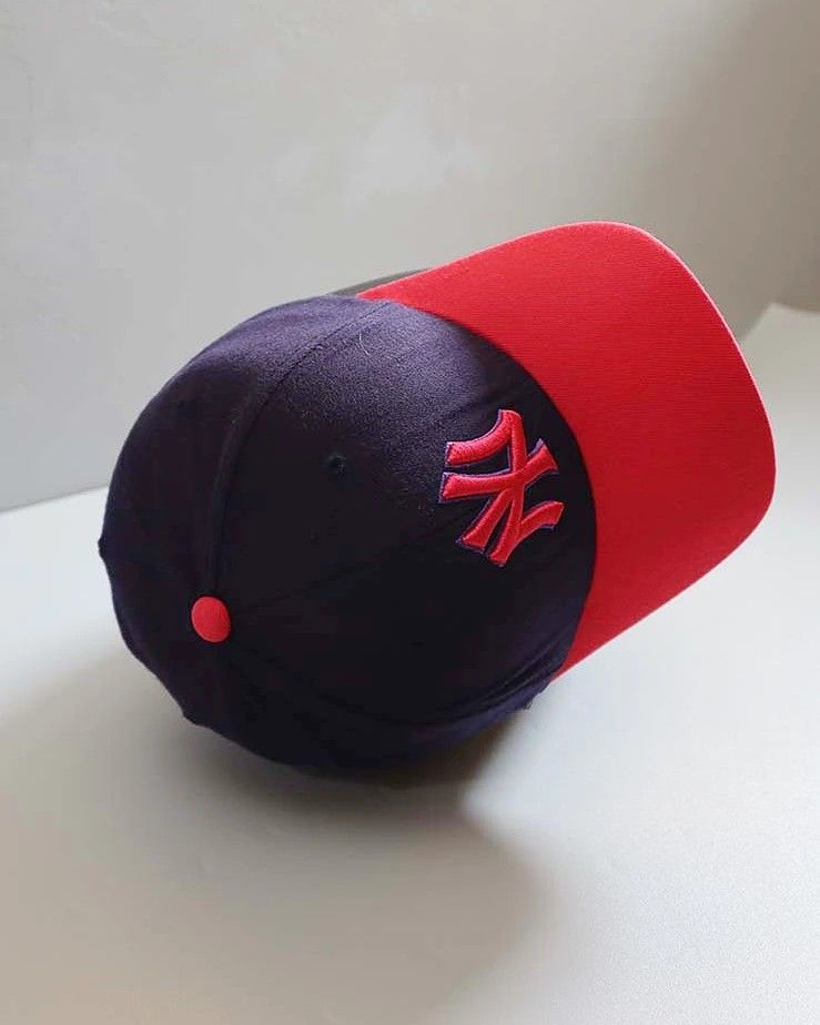 TOPI MLB NEW YORK YANKEES BRANDED ORI BIRU NAVY PINK, Fesyen Pria ...