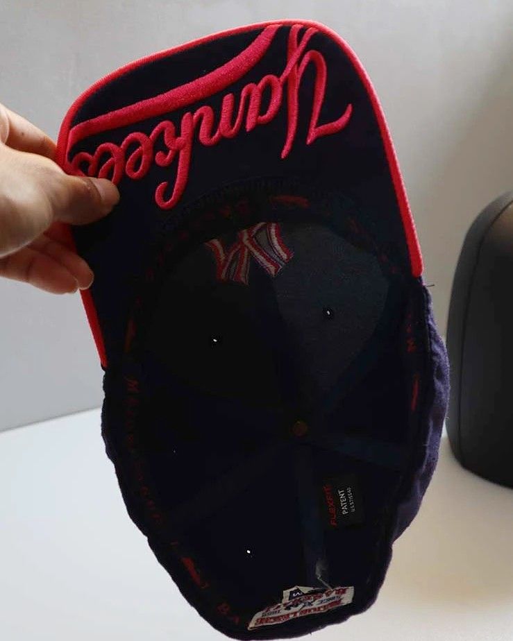 TOPI MLB NEW YORK YANKEES BRANDED ORI BIRU NAVY PINK, Fesyen Pria ...