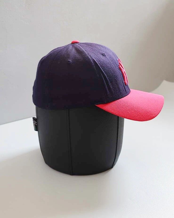 TOPI MLB NEW YORK YANKEES BRANDED ORI BIRU NAVY PINK, Fesyen Pria ...