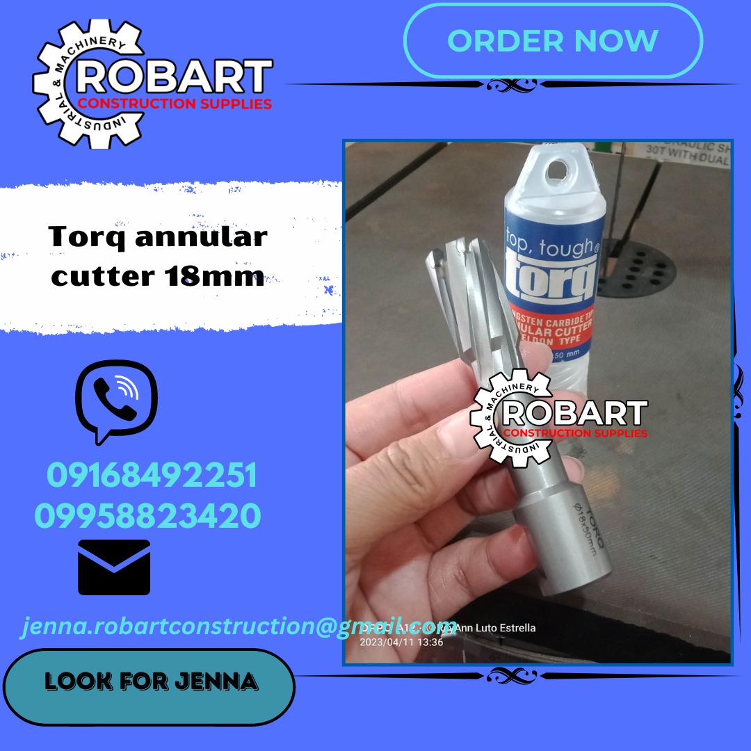 Torq annular cutter 18mm, Commercial & Industrial, Construction Tools ...
