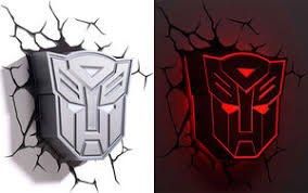 Transformers 3D Deco wall Lights Autobots & Decepticon, Everything Else ...