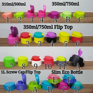 Tupperware 1L Eco Bottle Screw Cap BPA Free, Furniture & Home Living ...