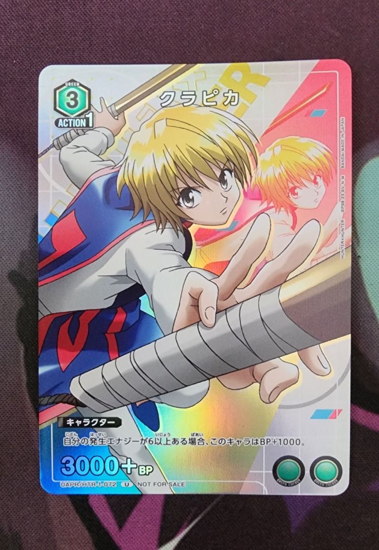 Union Arena TCG Hunter x Hunter Kurapika UAPR/HTR-1-072 V Jump Promo Card, Hobbies & Toys, Toys ...