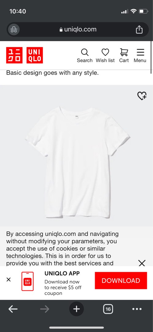 Uniqlo supima cotton white tshirt, Women's Fashion, Tops, Shirts on ...