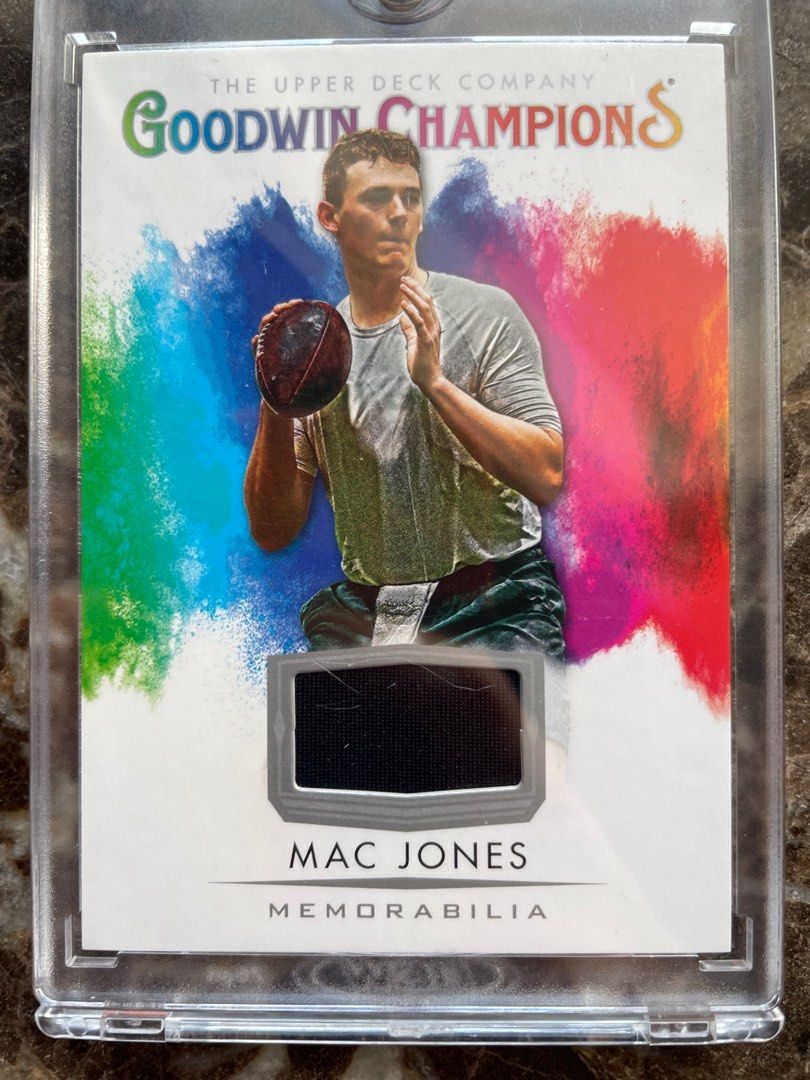 Upperdeck Goodwin Champions Mac Jones Relic Splash of Colours SP ...