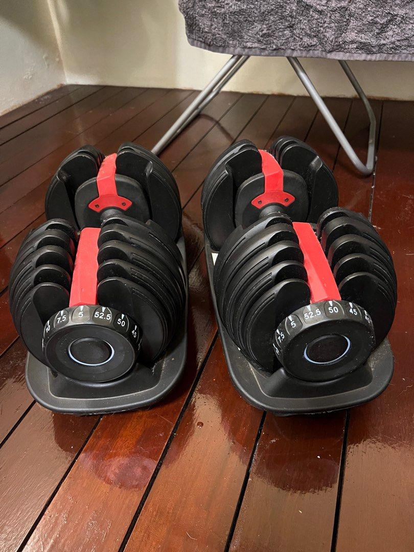 Versatile Adjustable Dumbbells Set (1 pair) - 50kg, Sports Equipment ...