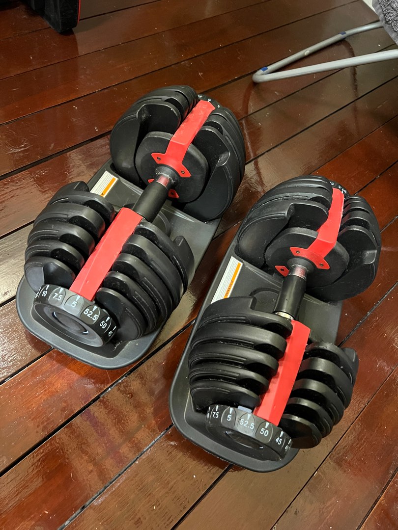 Versatile Adjustable Dumbbells Set (1 pair) - 50kg, Sports Equipment ...
