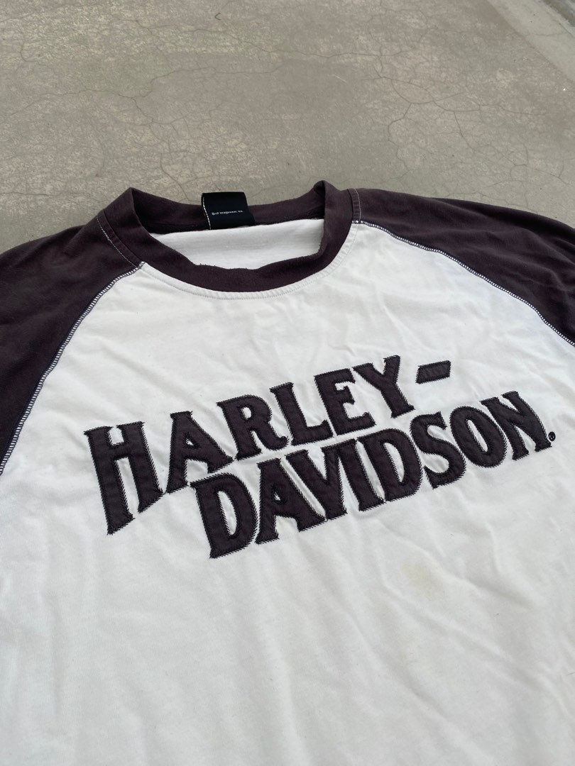 Vintage Raglan Harley Tee, Men's Fashion, Tops & Sets, Tshirts & Polo ...