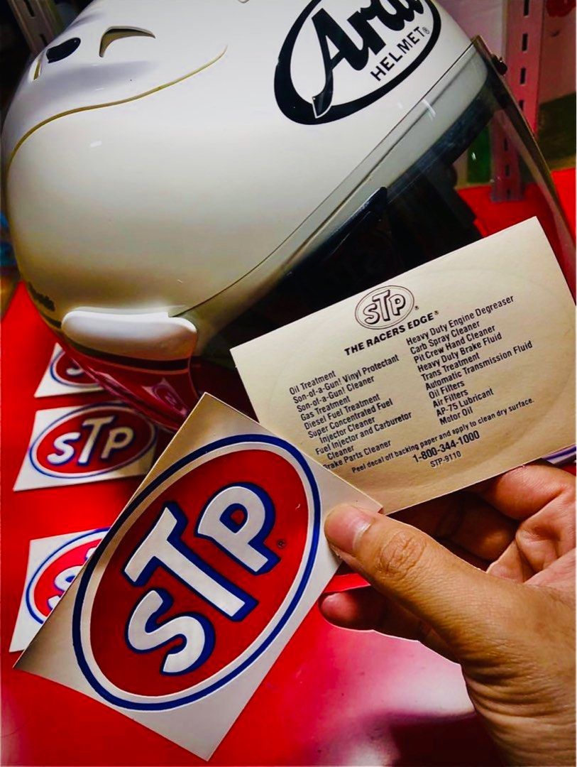 Vintage STP Original Stickers, Hobbies & Toys, Stationery & Craft ...