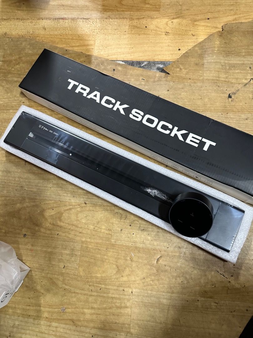 Wall socket power track line with blue led indicator 4 pcs power ...