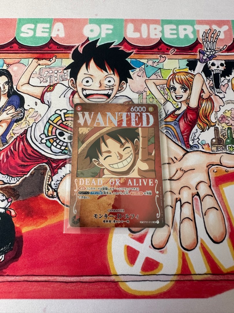 One Piece TCG WANTED LUFFY OPTCG, Hobbies & Toys, Toys & Games on Carousell