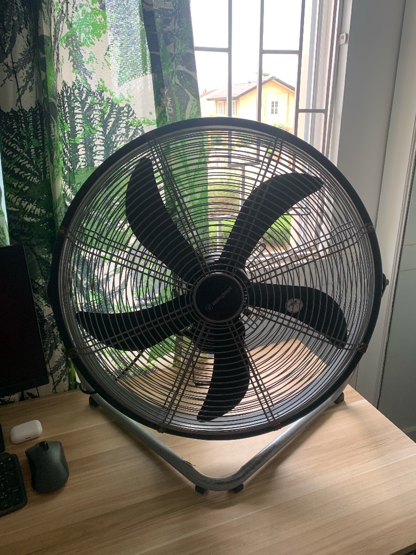 Westinghouse Floor Fan 72716 20'' 50cm (Silver/Black) Electric Fan on ...