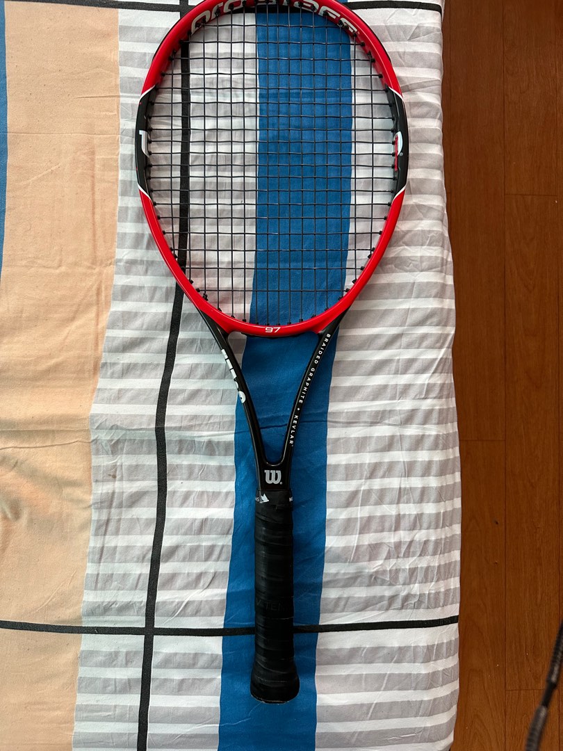 Wilson Pro Staff 97 315 Grams Tennis Racquet, Sports Equipment, Sports ...