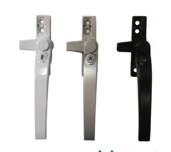 Window Lever Handle with Keylock Casement Window Key Lock (Black/ White ...