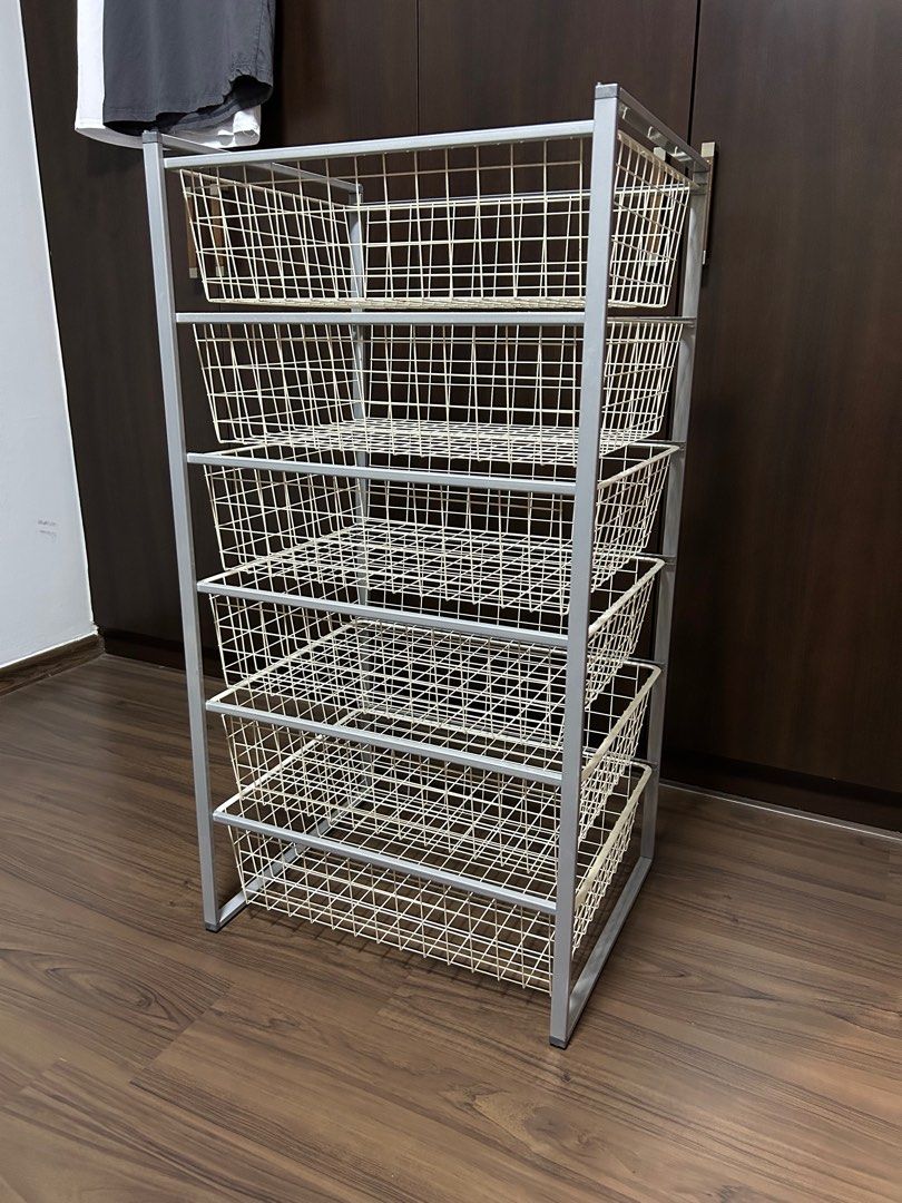 Wire mesh basket shelf, Furniture & Home Living, Furniture, Shelves ...