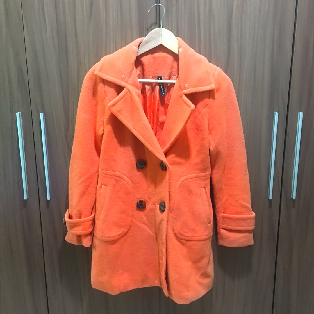 Thick Wool Winter Trench Coat On Carousell