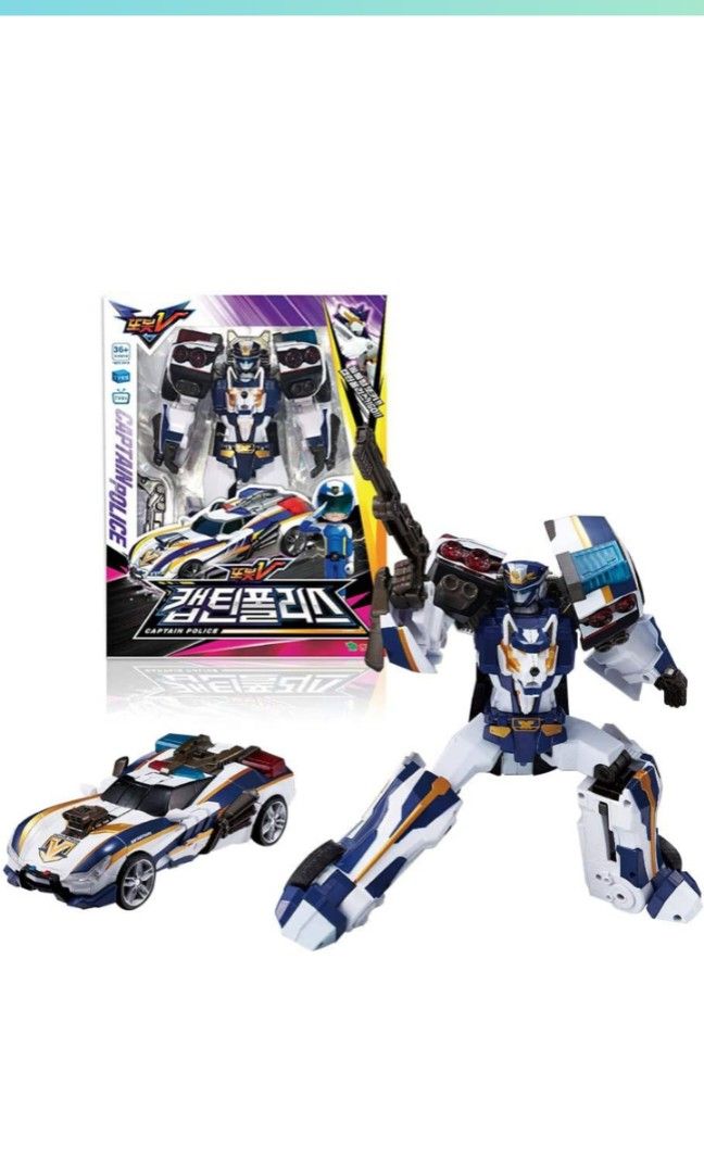 Youngboy iringo tobot v captain police robot Transformers, Hobbies ...