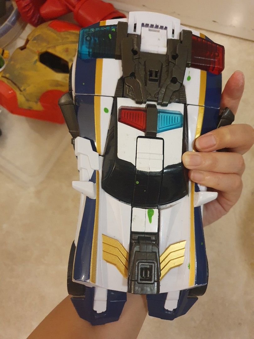 Youngboy iringo tobot v captain police robot Transformers, Hobbies ...